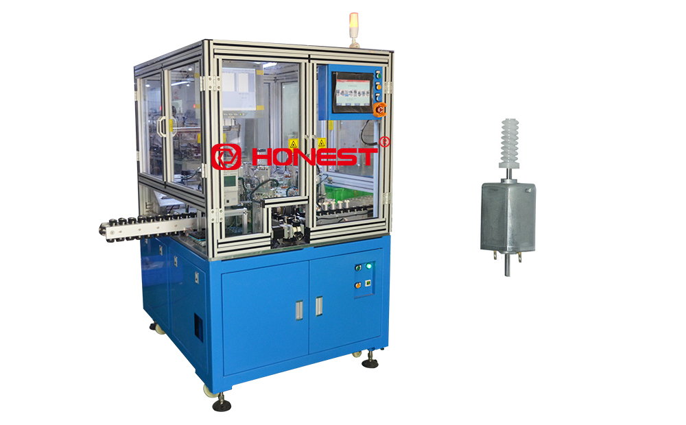 Fully Automatic Micro Motor Worm Assembly