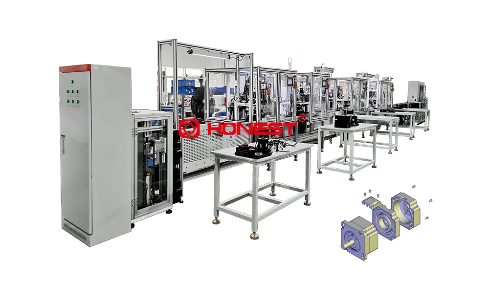 Closed Loop Stepper Motor Assembly Line